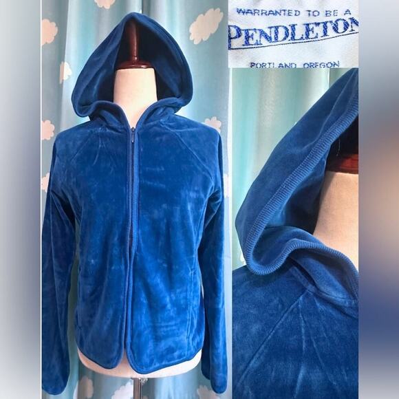 Pendleton | Sweaters | Vintage Pendleton Velour Velvet Track Jackets ...
